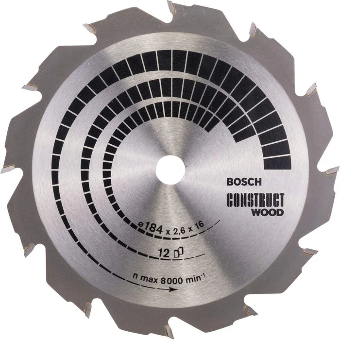 Bosch list kružne testere Construct Wood 184 x 16 x 2,6 mm; 12 - 2608641200