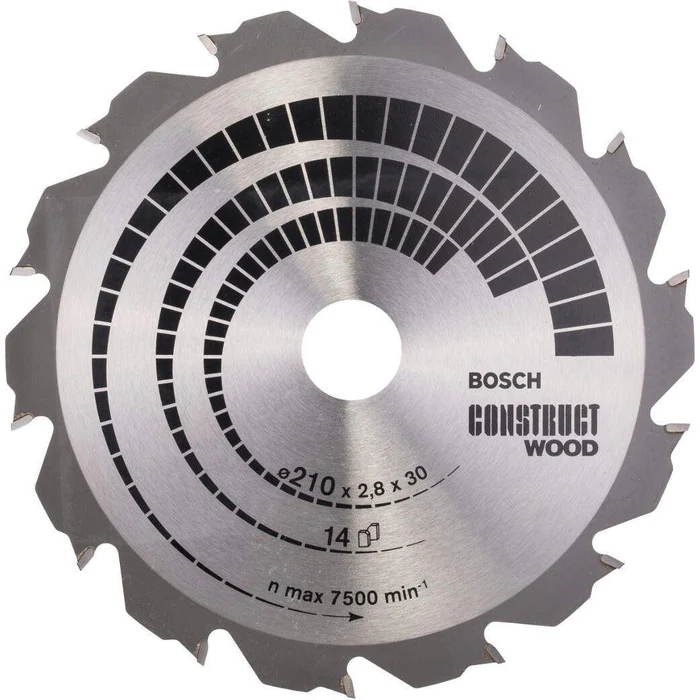 Bosch list kružne testere Construct Wood 210 x 30 x 2,8 mm; 14 - 2608640634