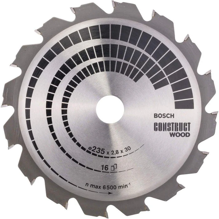Bosch list kružne testere Construct Wood 235 x 30/25 x 2,8 mm; 16 - 2608640636