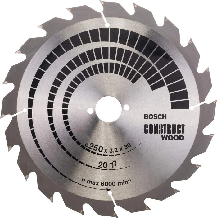 Bosch list kružne testere Construct Wood 250 x 30 x 3,2 mm; 20 - 2608641774