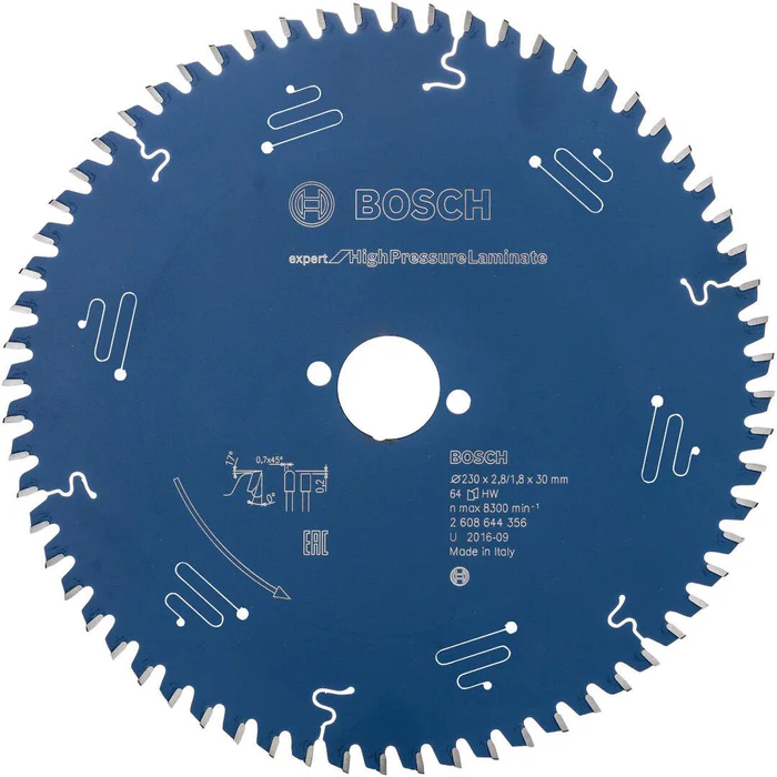 Bosch list kružne testere Expert for High Pressure Laminate 230 x 2,8 x 30 mm, 64 - 2608644356