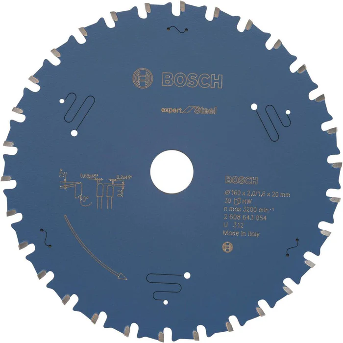 Bosch list kružne testere Expert for Steel 160 x 20 x 2,0 mm, 30 (2608643054)