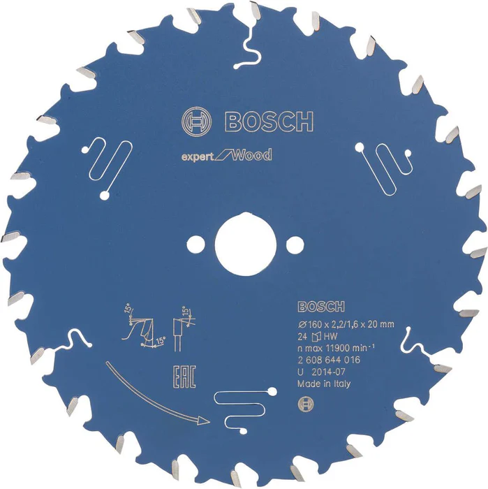 Bosch list kružne testere Expert for Wood 160 x 20 x 2,2 mm, 24 - 2608644016
