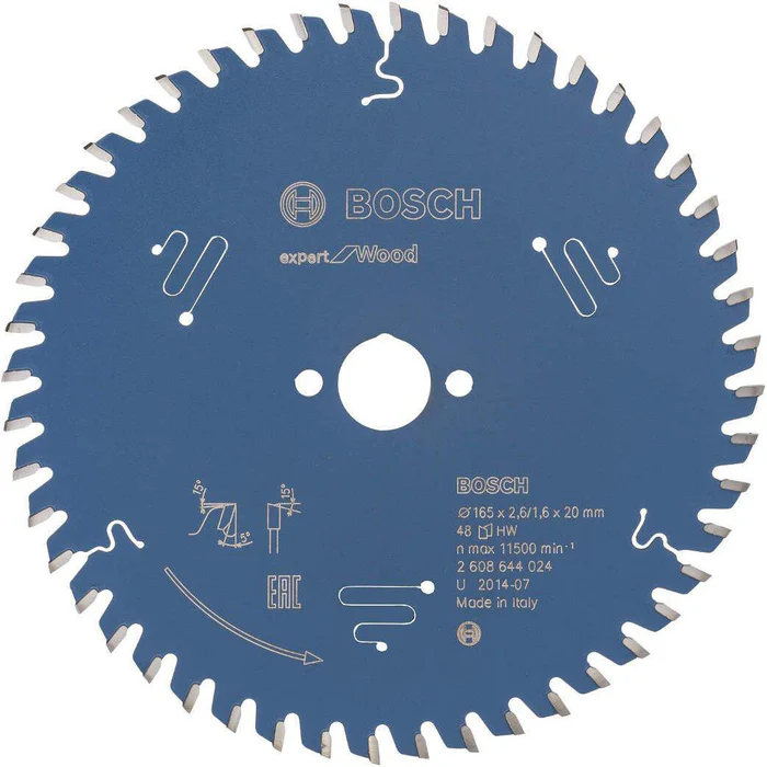 Bosch list kružne testere Expert for Wood 165 x 20 x 2,6 mm, 48 - 2608644024