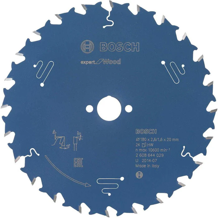Bosch list kružne testere Expert for Wood 180 x 20 x 2,6 mm, 24 - 2608644029