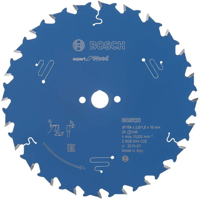 Bosch list kružne testere Expert for Wood 184 x 16 x 2,6 mm, 24 - 2608644035