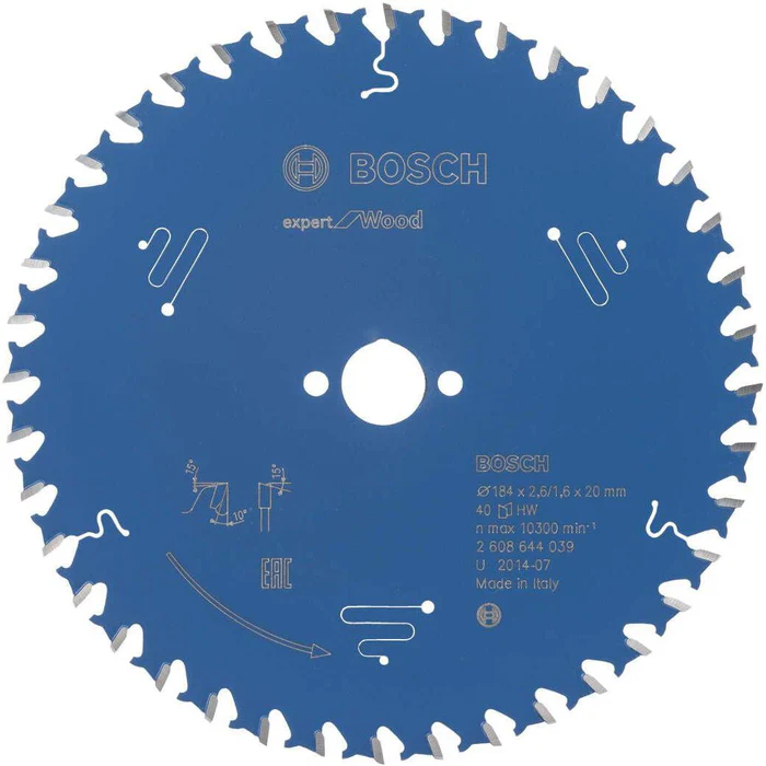 Bosch list kružne testere Expert for Wood 184 x 20 x 2,6 mm, 40 - 2608644039