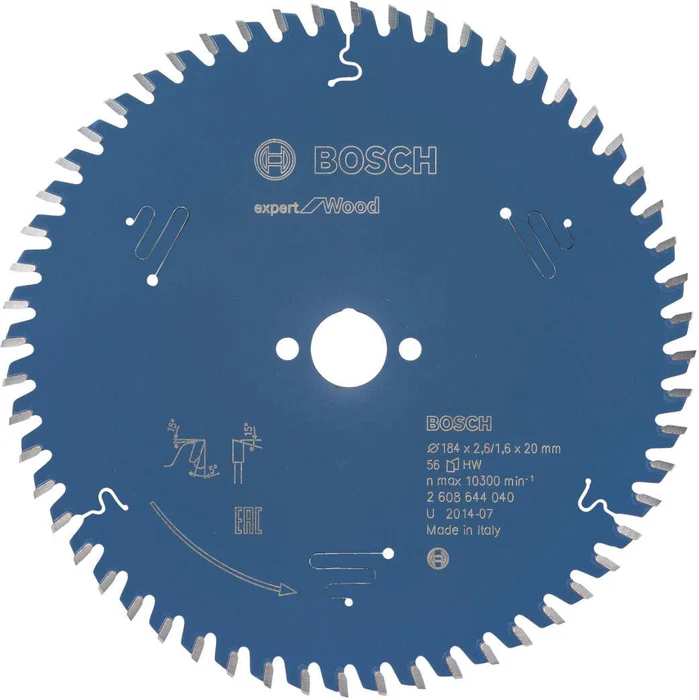 Bosch list kružne testere Expert for Wood 184 x 20 x 2,6 mm, 56 - 2608644040