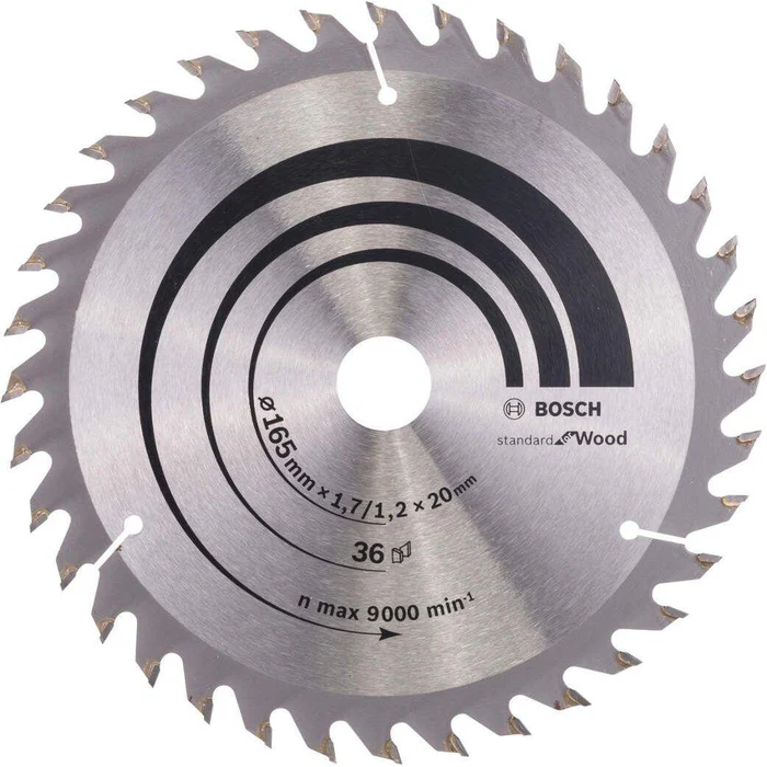 Bosch list kružne testere Optiline Wood 165 x 20/16 x 1,7 mm, 36 - 2608642602