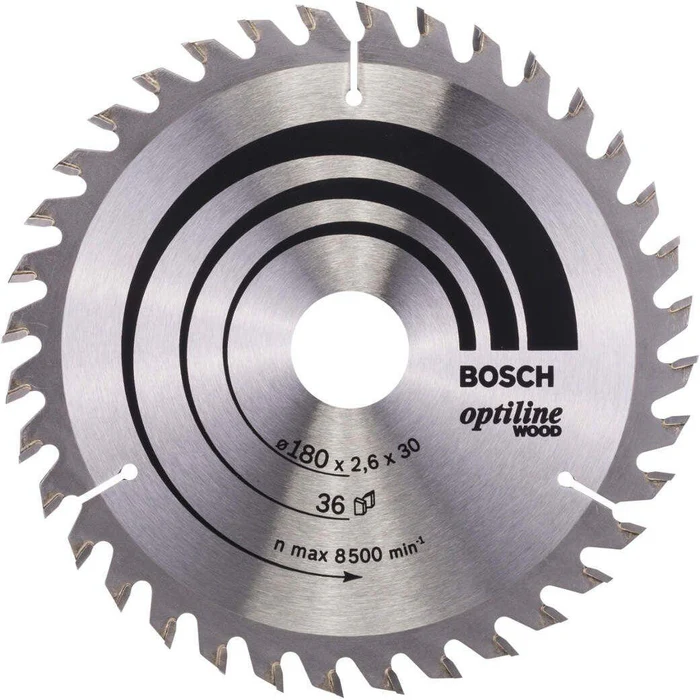 Bosch list kružne testere Optiline Wood 180 x 30/20 x 2,6 mm, 36 - 2608640609