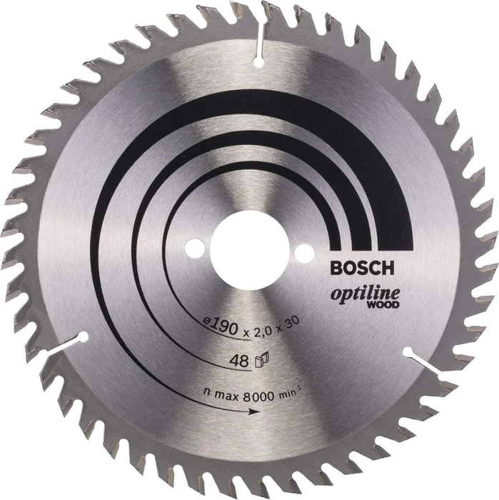 Bosch list kružne testere Optiline Wood 190 x 30 x 2,0 mm, 48 - 2608641186
