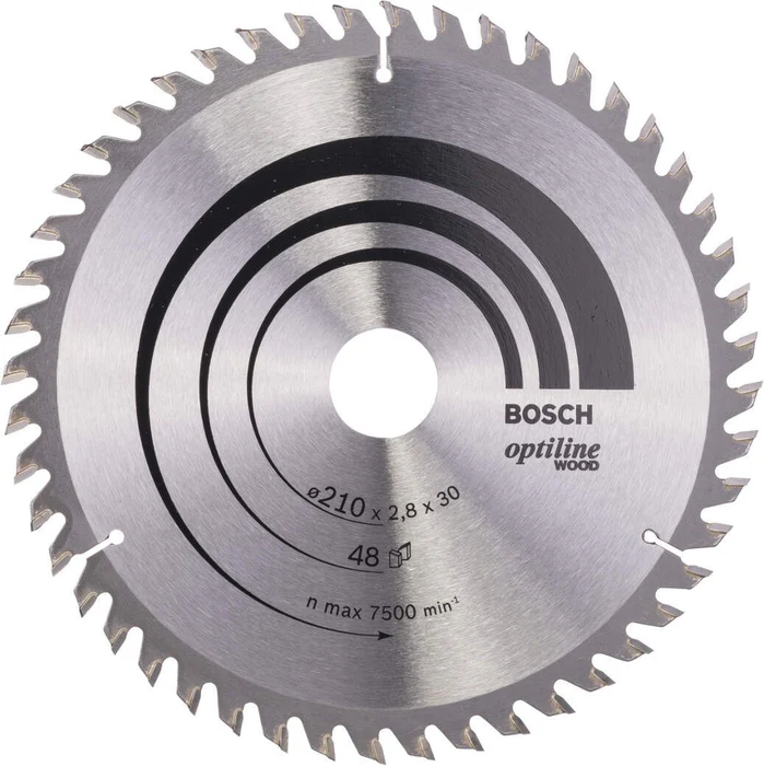 Bosch list kružne testere Optiline Wood 210 x 30 x 2,8 mm, 48 - 2608640623