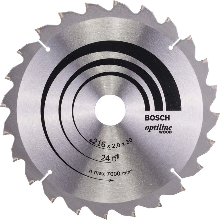 Bosch list kružne testere Optiline Wood 216 x 30 x 2,0 mm, 24 - 2608640431