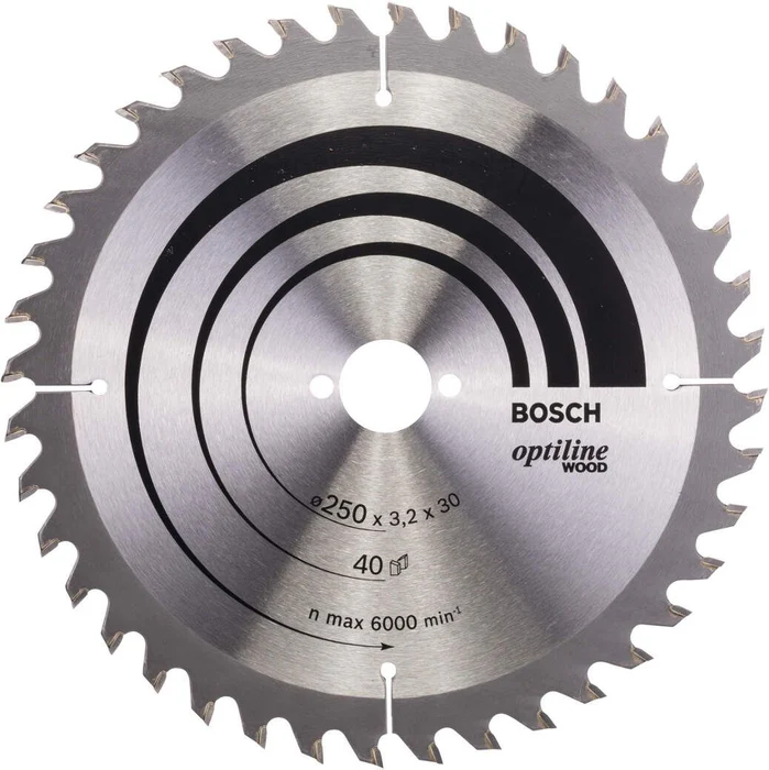 Bosch list kružne testere Optiline Wood 250 x 30 x 3,2 mm, 40 - 2608640728