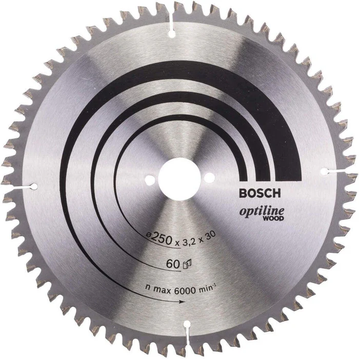 Bosch list kružne testere Optiline Wood 250 x 30 x 3,2 mm, 60 - 2608640644