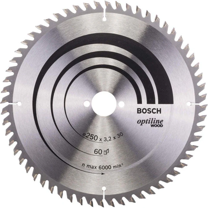 Bosch list kružne testere Optiline Wood 250 x 30 x 3,2 mm, 60 - 2608640665