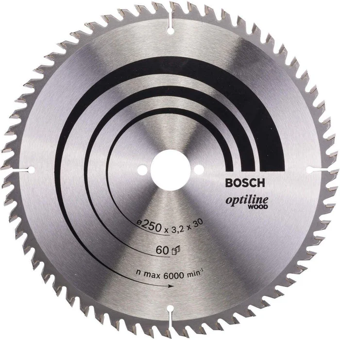 Bosch list kružne testere Optiline Wood 250 x 30 x 3,2 mm, 60 - 2608640729