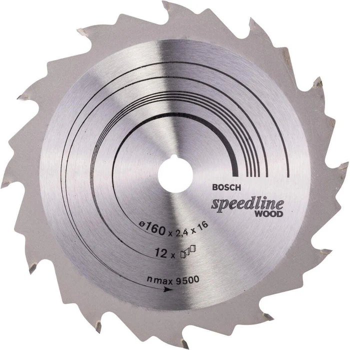 Bosch list kružne testere Speedline Wood 160 x 16 x 2,4 mm, 12 - 2608640784