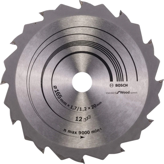Bosch list kružne testere Speedline Wood 165 x 20/16 x 1,7 mm, 12 - 2608642600
