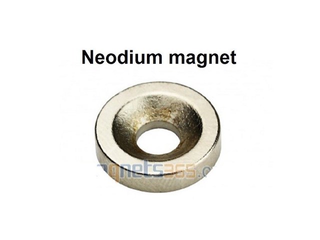 Neodimium magnet - 12x3mm - Rupa 4mm