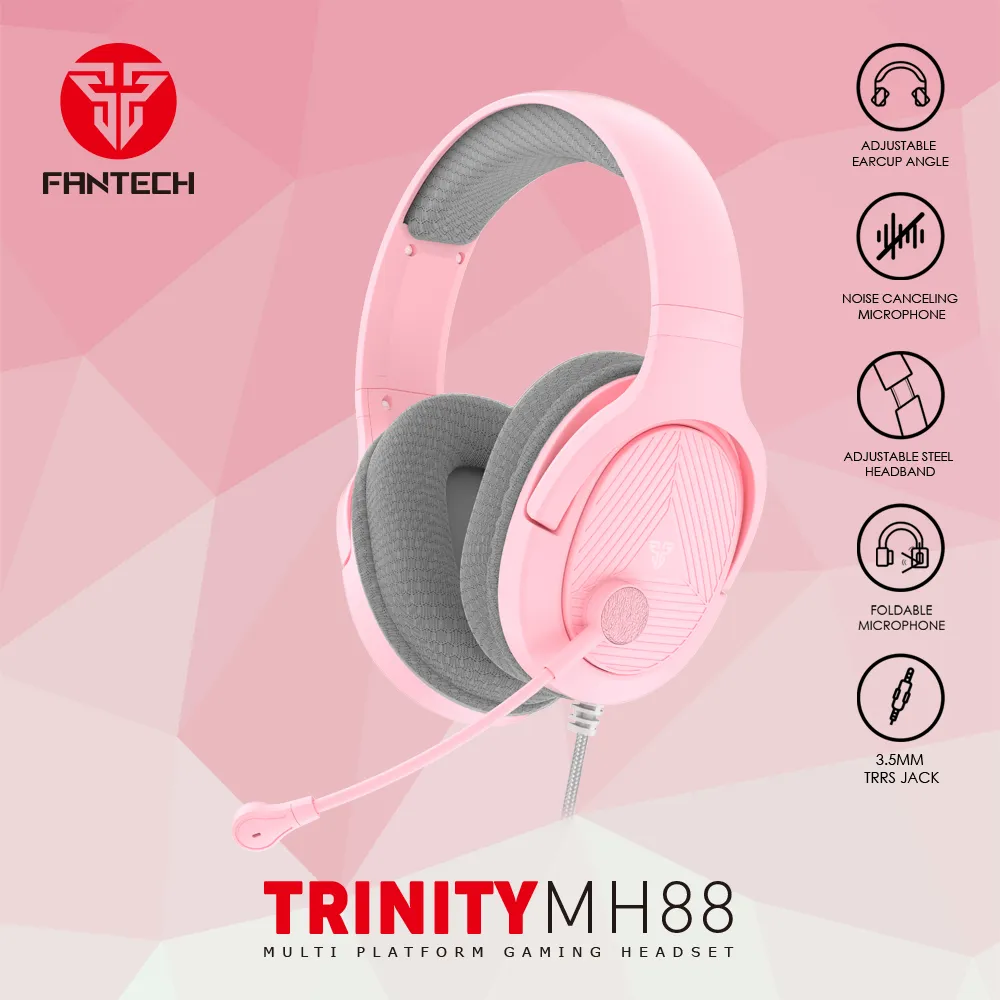 Slusalice Gaming Fantech MH88 Trinity Sakura