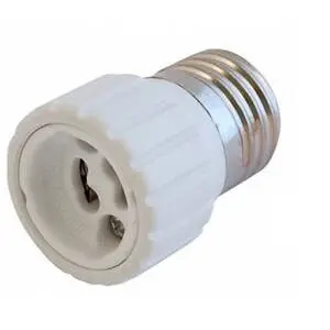 Adapter za sijalicu E27 - GU10 beli