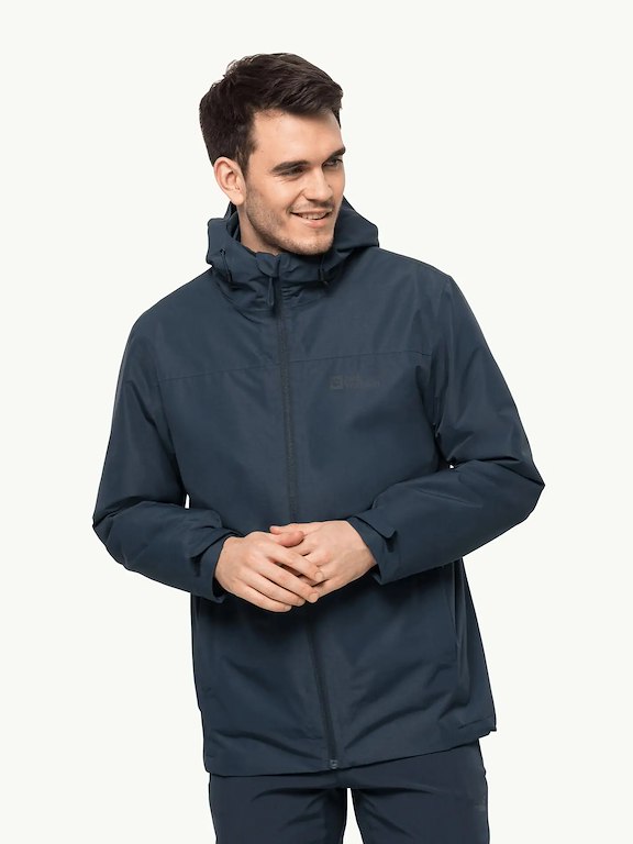 JACK WOLFSKIN Muška jakna TAUBENBERG 3IN1 JKT M Jacket tamnoplava