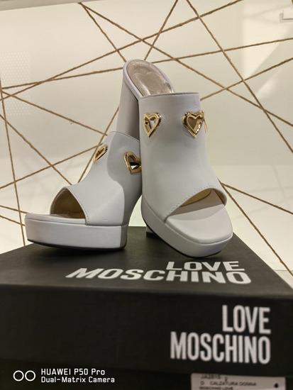 Love MOSCHINO papuce sa potpeticom