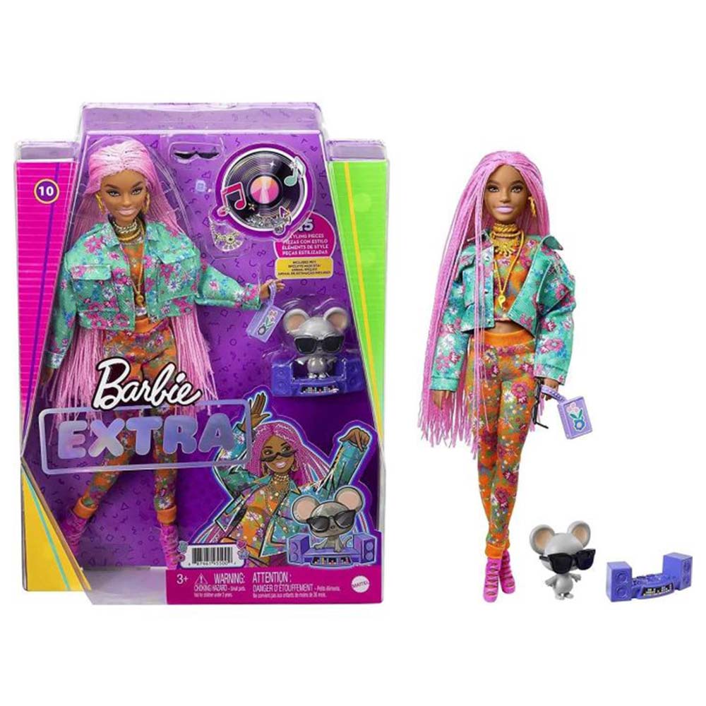 Barbie EXTRA Pink pletenice