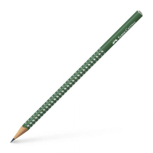 Olovka grafitna GRIP HB SPARKLE FOREST GREEN, Faber-Castell