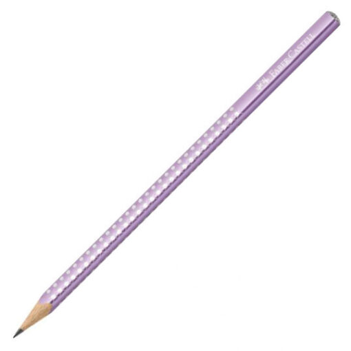 Olovka grafitna GRIP SPARKLE VIOLET METALIC HB, Faber-Castell