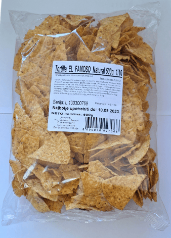 Tortilja EL FAMOSO čips 500g