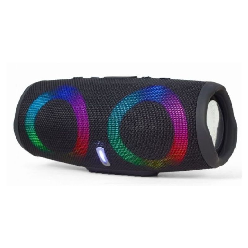 SPK-BT-LED-02 Gembird Portable Bluetooth karaoke speaker 2x5W, FM, USB, SD, 3,5mm, LED