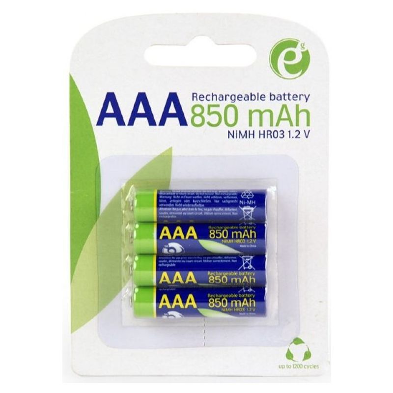 EG-BA-AAA8R4-01 ENERGENIE 850mAh AAA, PAK4 CK, ready-to-use PUNJIVE NiM baterije (rechargeable)