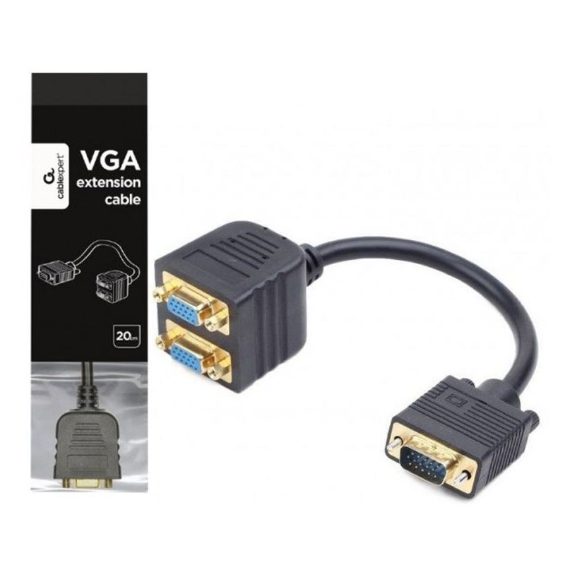 CC-VGAX2-20CM Gembird VGA splitter kabl 20cm