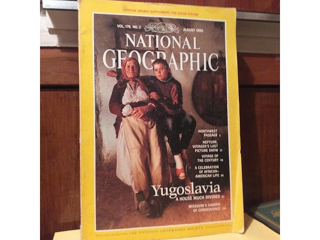 NATIONAL GEOGRAPHIC august 1990  tema Jugoslavija