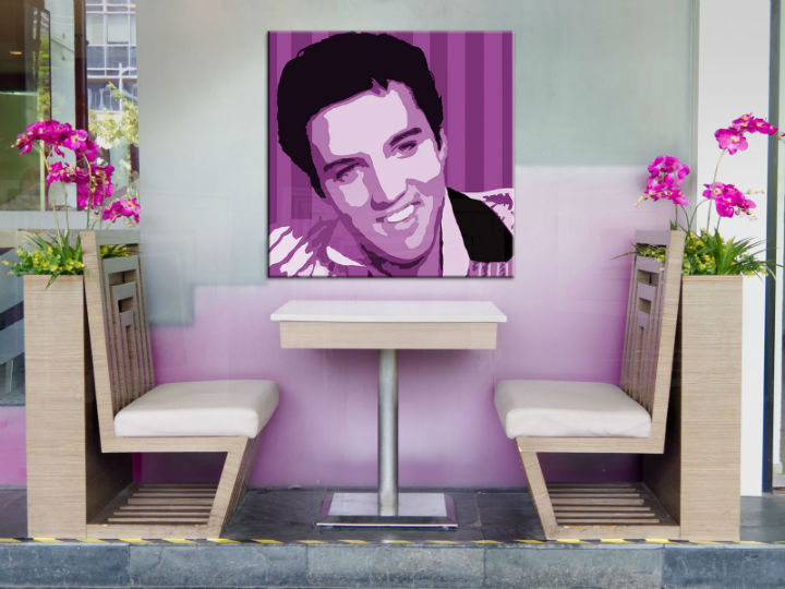 Ručno slikane slike na platnu Pop Art Elvis Presley