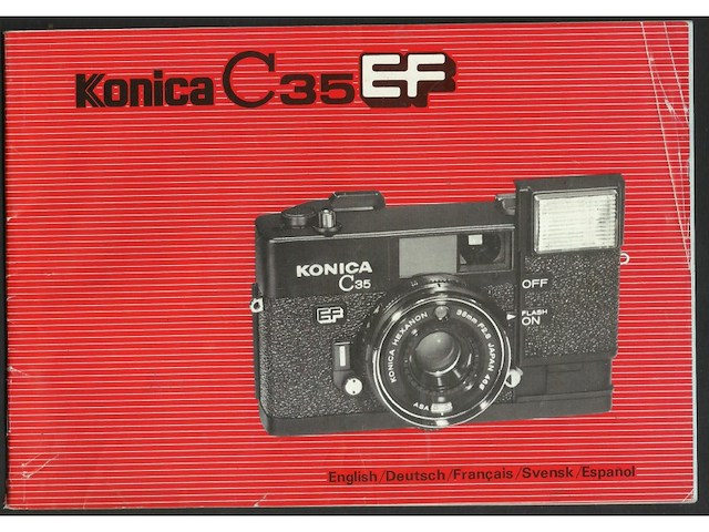 Konica C35 EF uputstvo za upotrebu