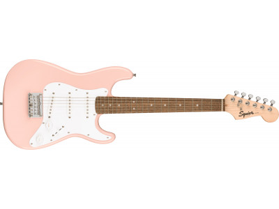 Squier By Fender Mini Stratocaster®, Laurel Fingerboard, Shell Pink