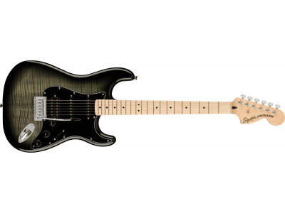 Squier By Fender Affinity Series™ Stratocaster® FMT HSS, Maple Fingerboard, Black Pickguard, Black Burst