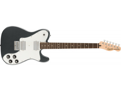 Squier By Fender Affinity Series™ Telecaster® Deluxe, Laurel Fingerboard, White Pickguard, Charcoal Frost Metallic