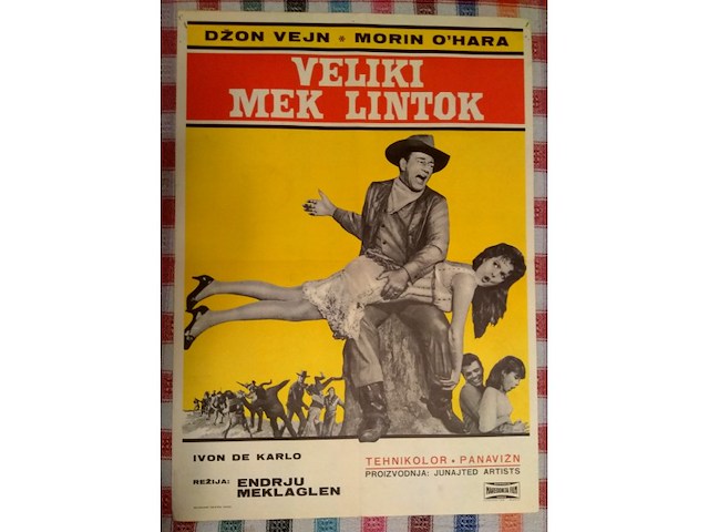 plakat VELIKI MEK LINTOK (John Wayne)