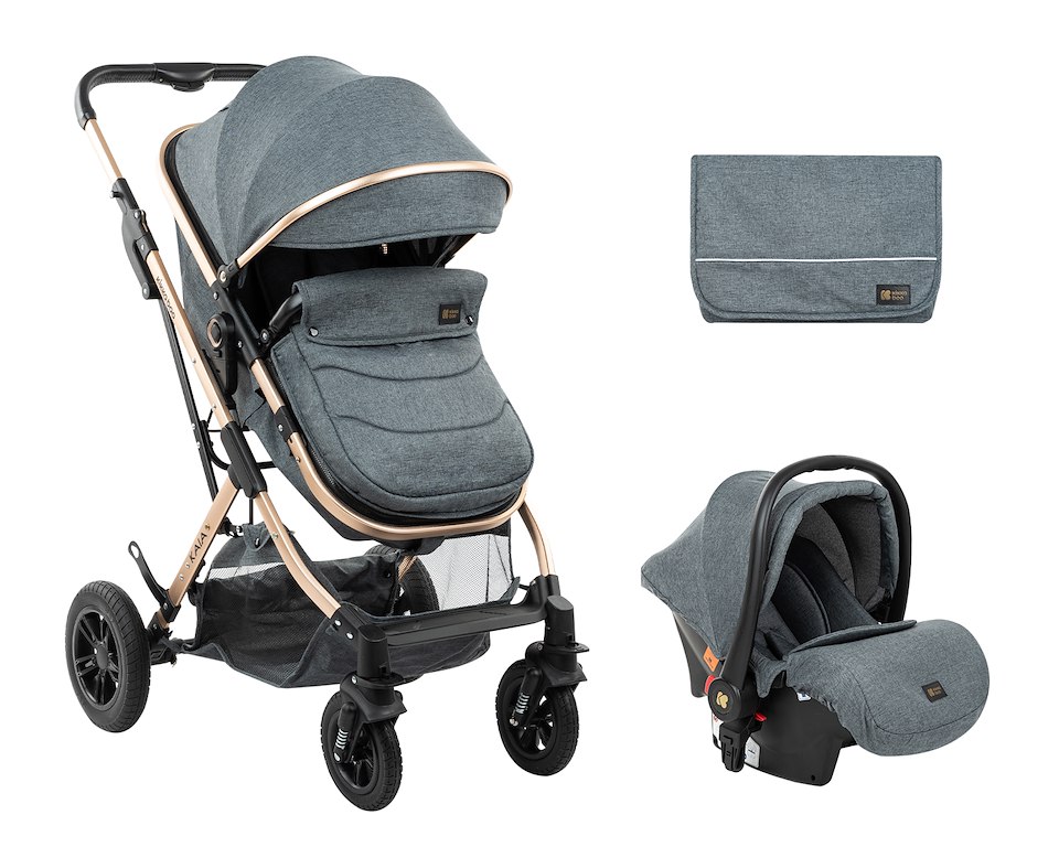 Kikka Boo Kaia Kombinovana Kolica 3u1 Dark Grey