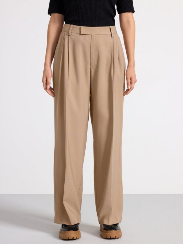 Pantalone – 91% viskoza – Straight trousers with high waist