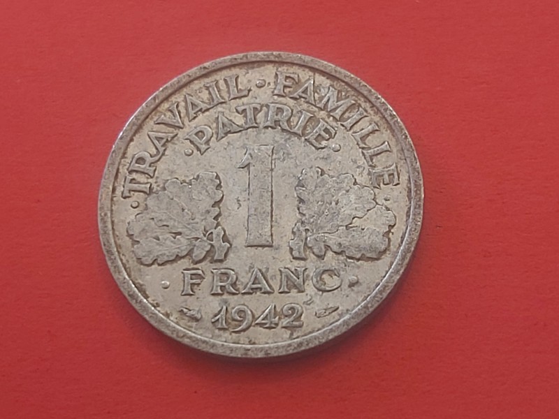 Francuska - 1 franc 1942 god