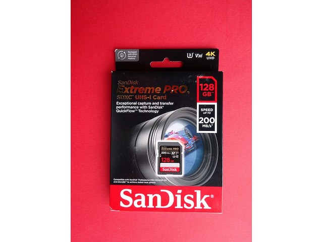 SanDisk Extreme PRO SDXC UHS I 128GB 200mb/s