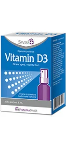 SWISS + VITAMIN D3 SPREJ 1000 IJ