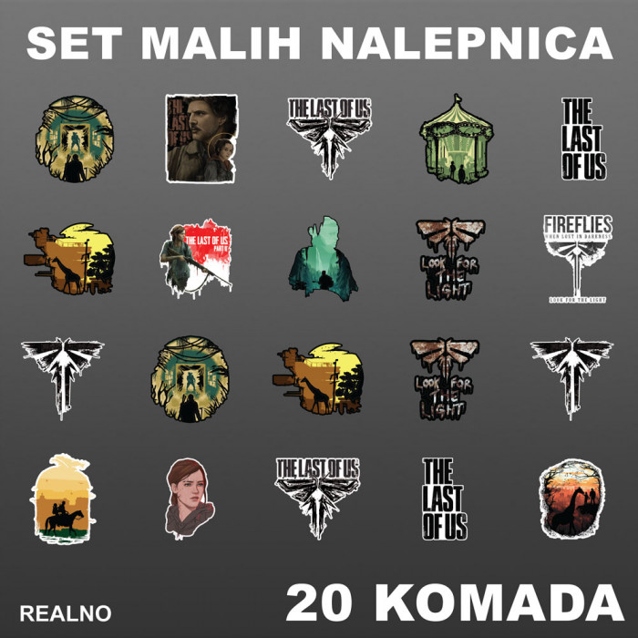 LAST OF US SET MALIH NALEPNICA - 20KOM