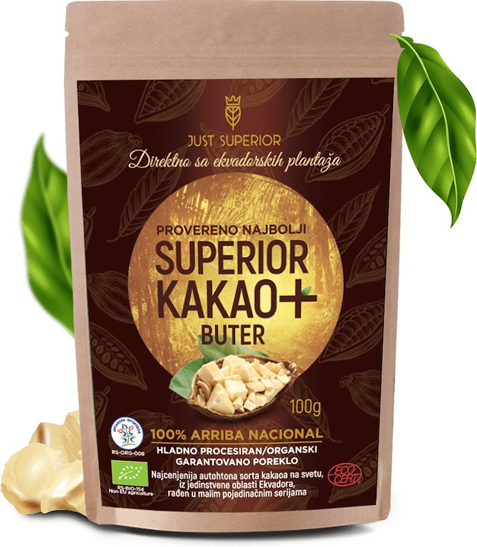 Kakao puter Arriba (organski proizvod) 100 g Just superior