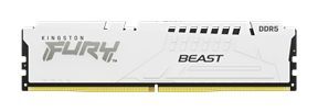 Kingston - DDR5 64GB (2x32GB) 6000MHz CL40 DIMM [FURY Beast] White XMP
